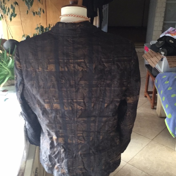 Basler | Jackets & Coats | Basket Lightly Quilted Blazer In Brown And ...